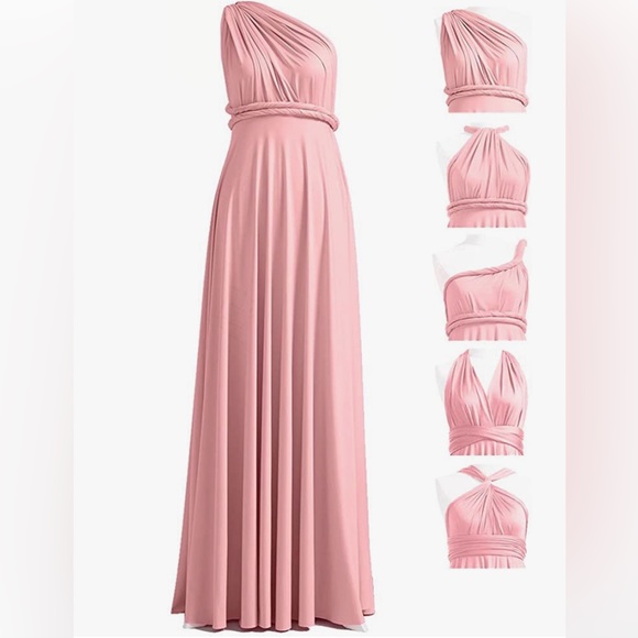Dresses | Multiway Maxi Dress Light Pink | Poshmark